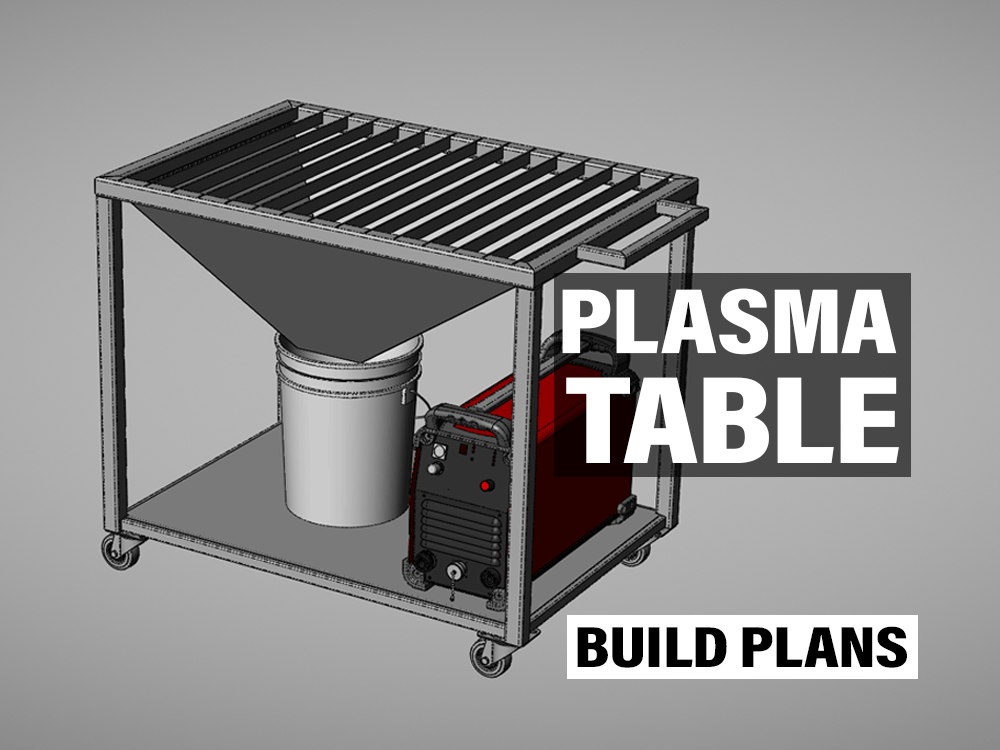 DIY Plasma Table Plans [Standard] 24" x 36 " Work Area + CAD Model