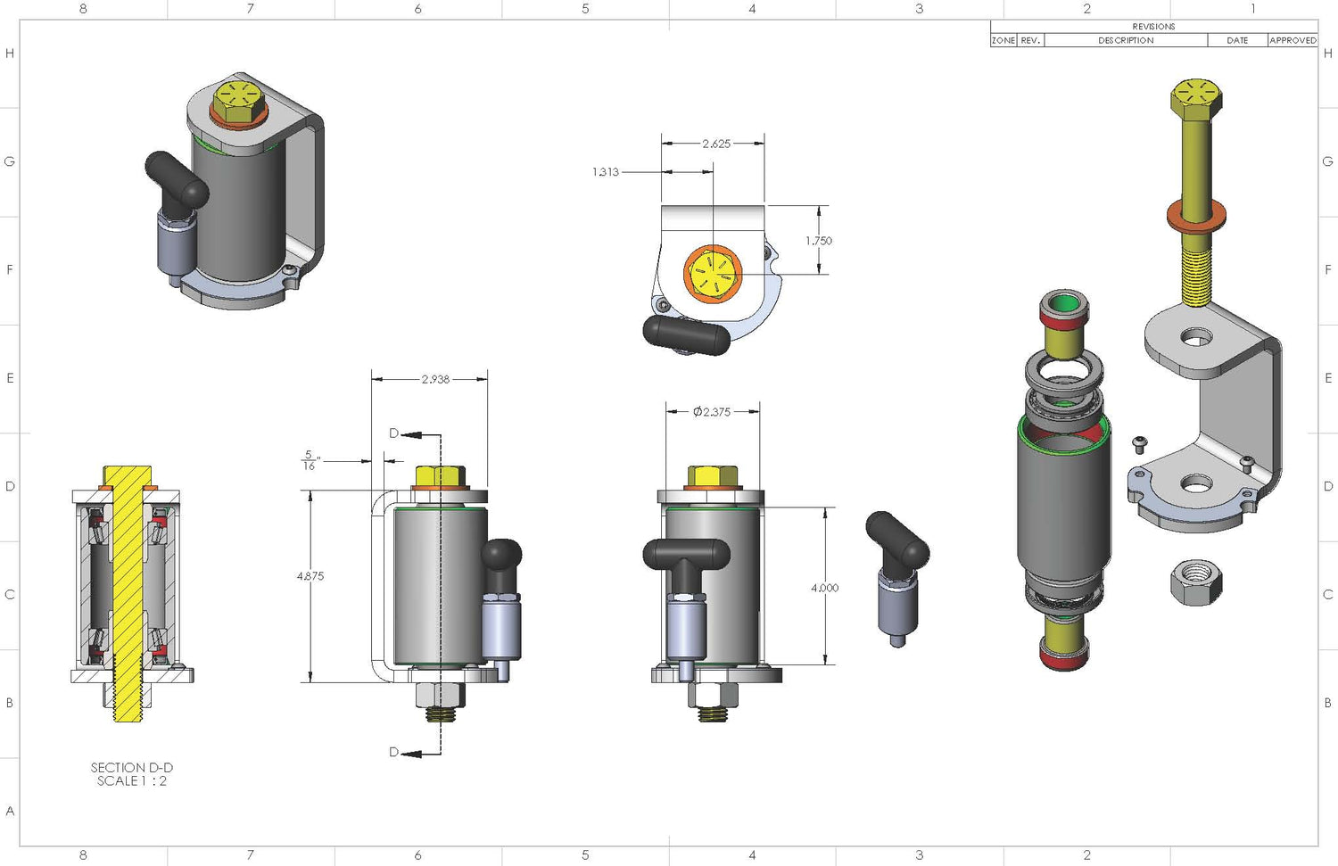Swing Out Spare Tire Carrier Universal Heavy Duty Hinge Kit Assembly